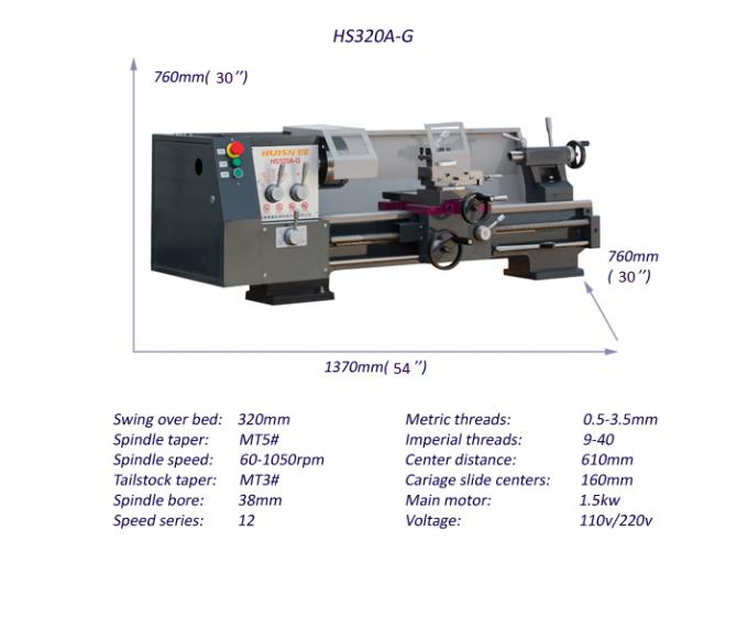 Good Engine Lathe WM210V-G Manual Precision DIY Mini Lathe Machine ...